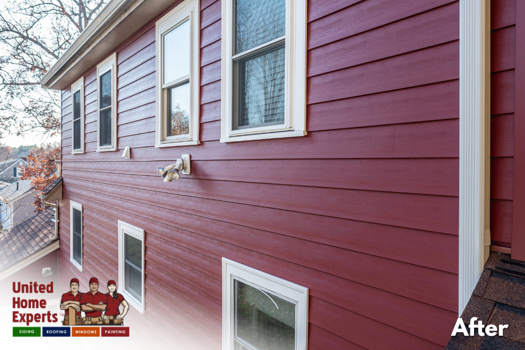 Everlast Composite Siding, Cabernet Red Gorilla Plank Siding